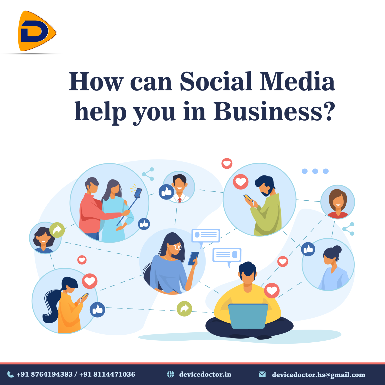 How can Social Media help you in Business | DeviceDoctor India